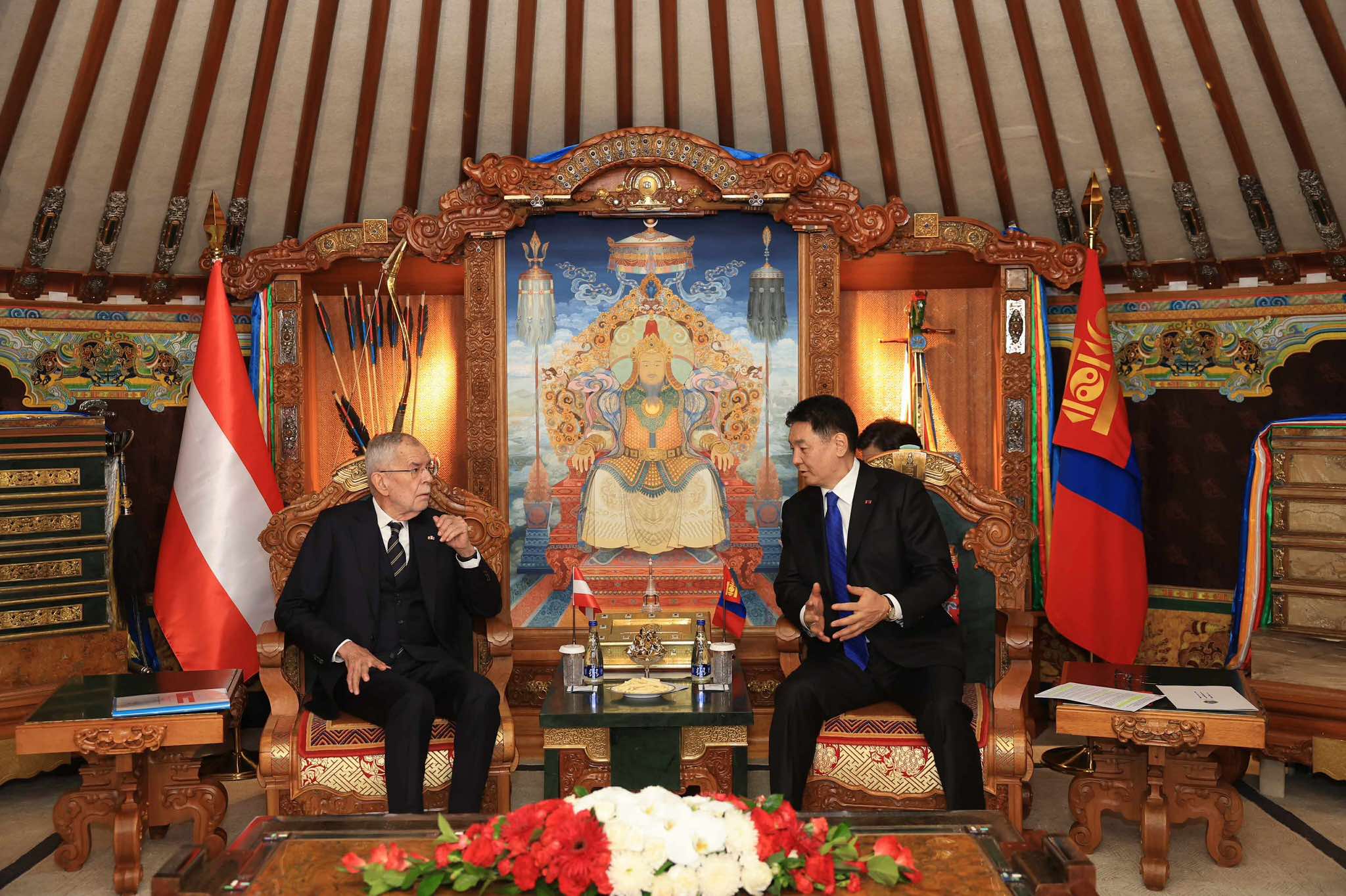 Монгол Улсын Ерөнхийлөгч У.Хүрэлсүх, Бүгд Найрамдах Австри Улсын ...